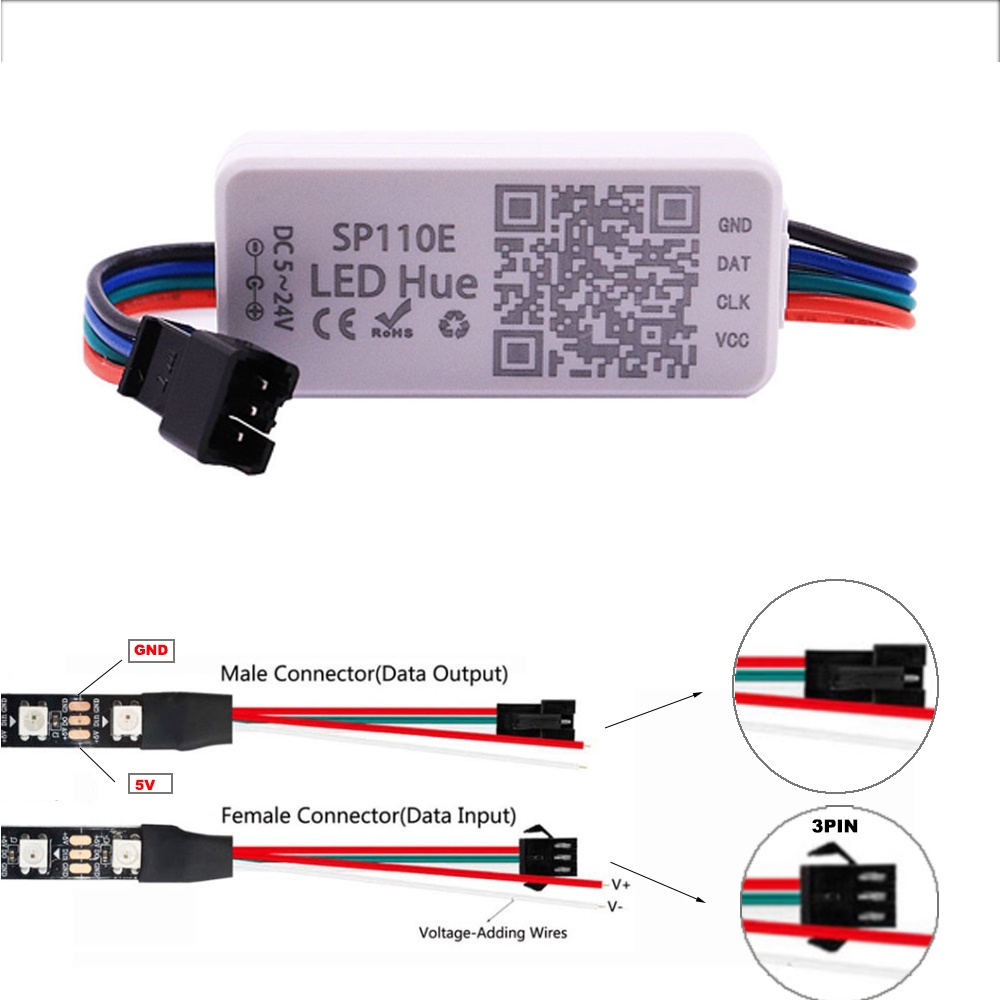 2pin 3pin 4pin 5pin 6Pin Led JST Connector SM Male/female Wire Connector Led Strip Plug For RGB ...