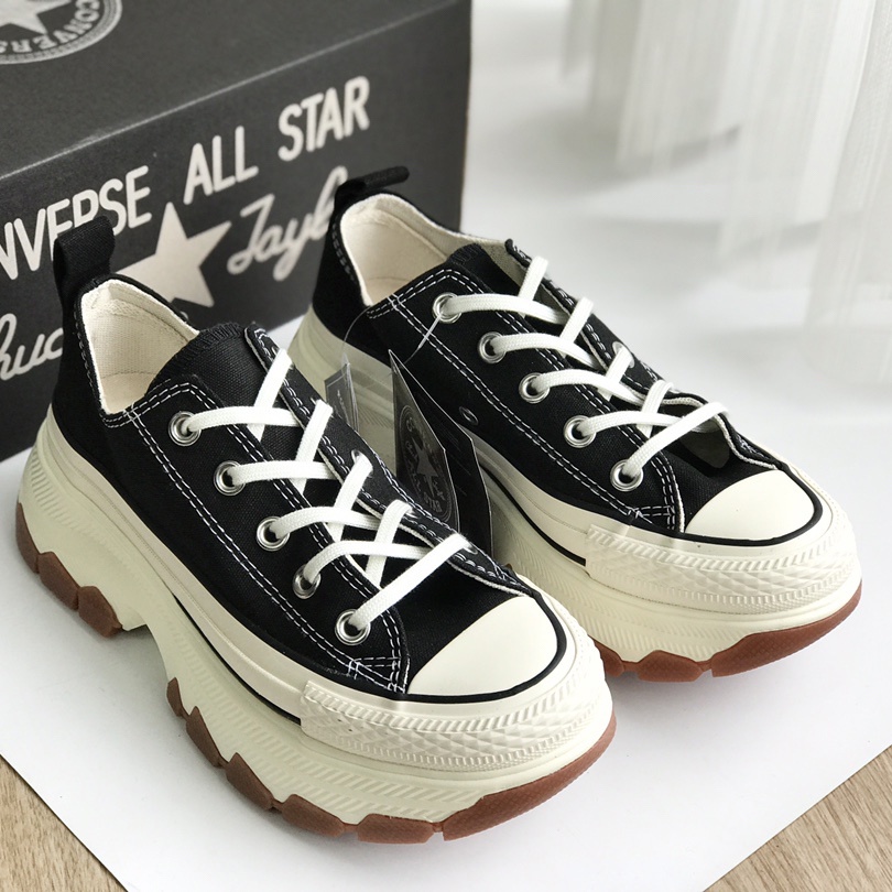 Convers All Star 100 Trekwave H Ribbed Sole Elevated Thick Sole Canvas ...