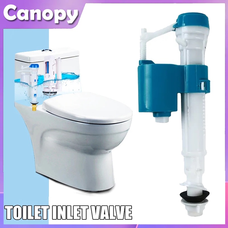 Toilet Water Tank Valve Adjustable High Pressure Flush Inlet Valve Full ...