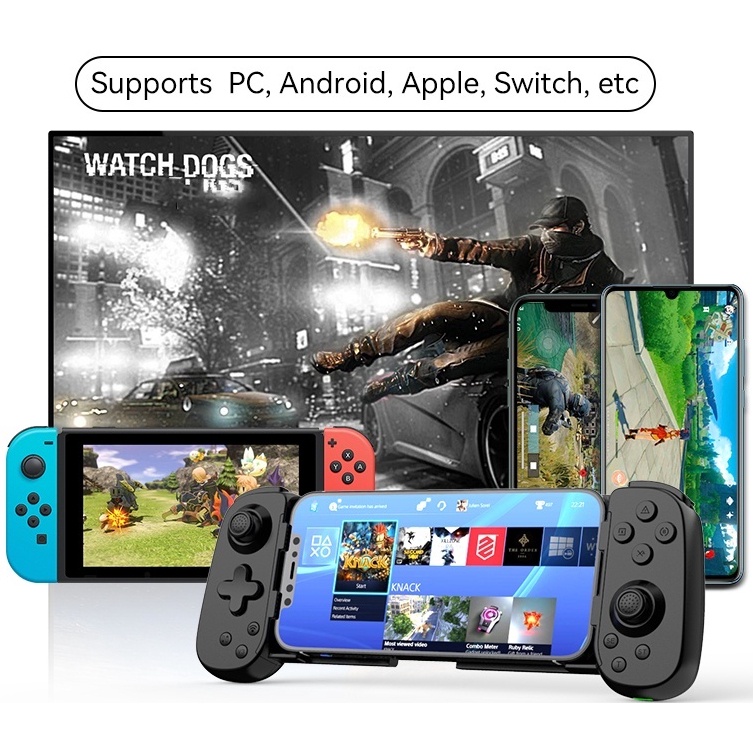 New BSP-D6 Wireless Bluetooth Stretching Handle Hall Joystick Android iPhone IOS All Systems ...