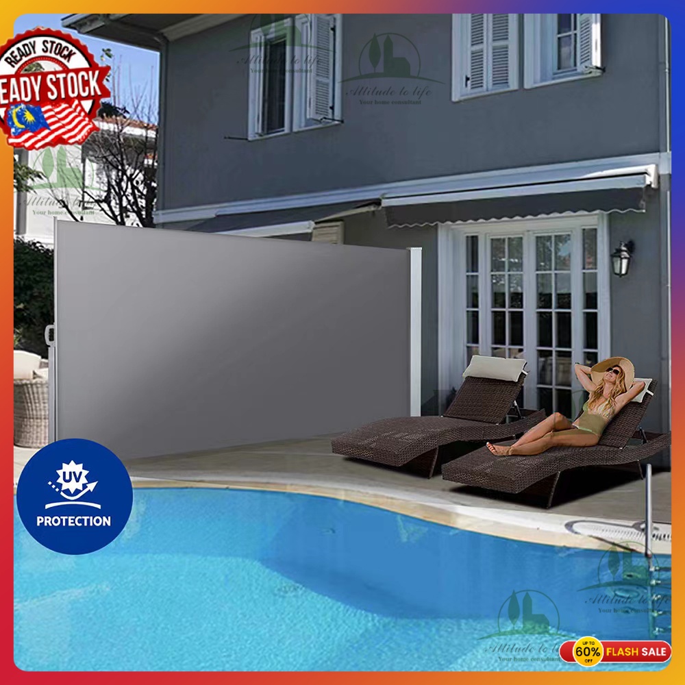 Outdoor privacy partition Retractable Awning Balcony Fence Privacy ...