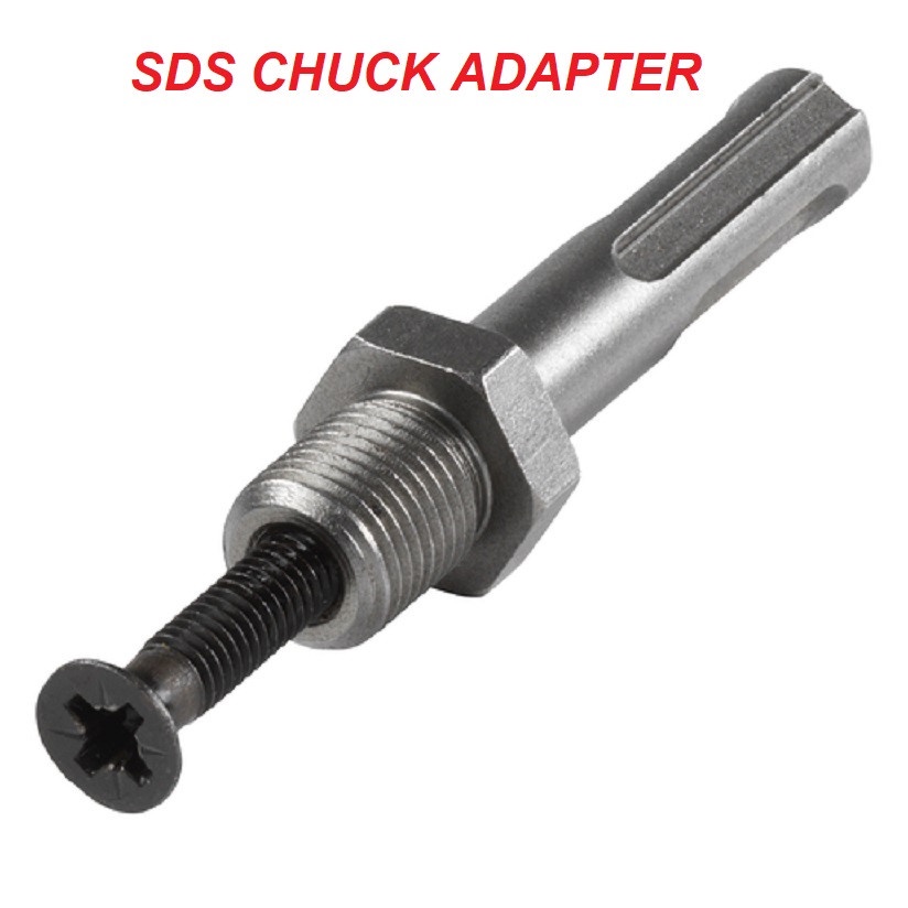 MANN'S Drill Chuck Hex Shank Adapter SDS-Plus Shank 1/2-20 UNF With ...