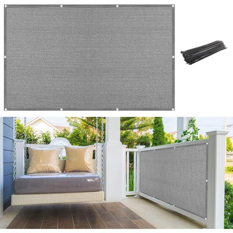 Balcony Screen Privacy Fence Cover UV Protection Shield for Deck, Patio ...