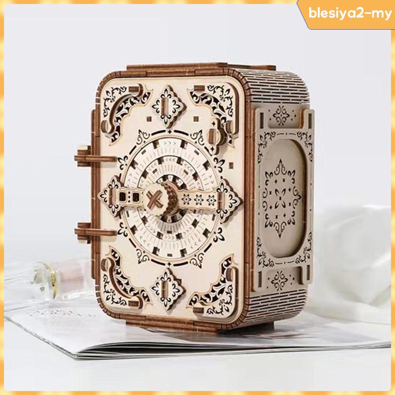 [BlesiyaedMY] 3D Wooden Puzzle Treasure Box Gifts DIY Crafts for Ages ...