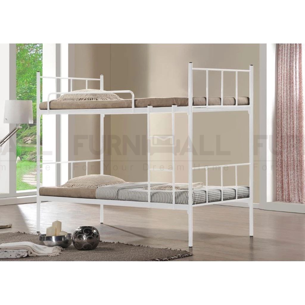 Furnimall Double Decker Bed Frame/Double Decker Frame Metal / Katil Double Decker / Katil 2 ...