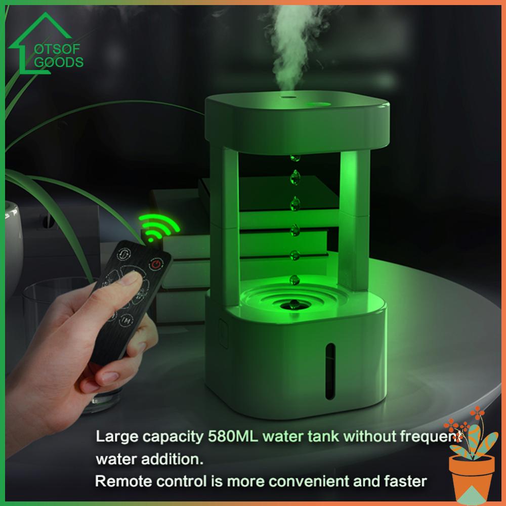 lotsofgoods 580ml Anti-gravity Water Drop Humidifier Portable Mist ...