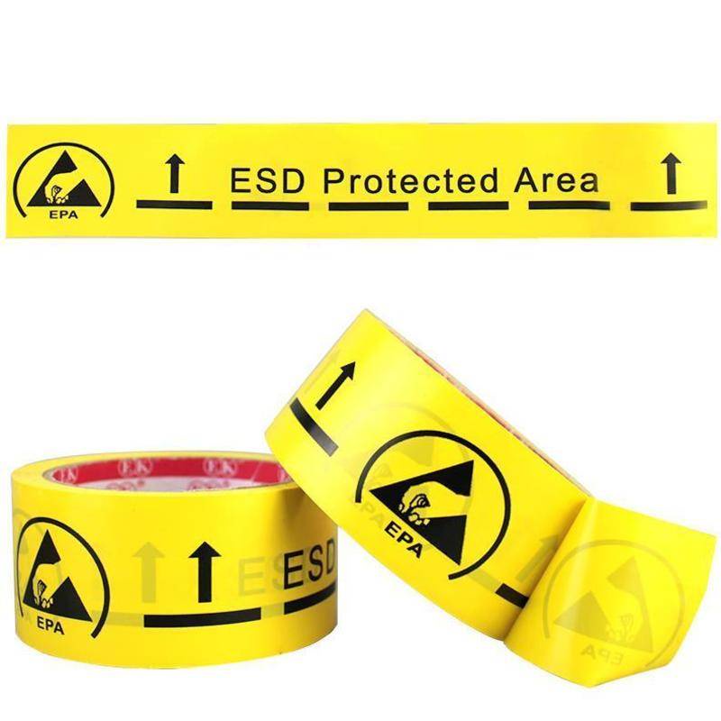 EK ESDProtectedArea ESD Protection area Warning tape PVC label floor adhesive | Shopee Malaysia