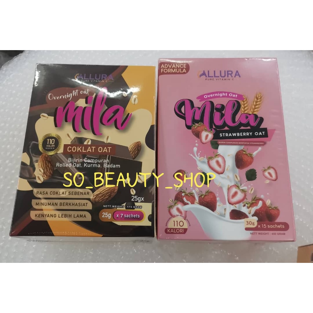 MANTOP 💋 ALLURA MILA COKLAT OAT SLYM ORIGINAL HQ READY STOCK STRAWBERRY ...