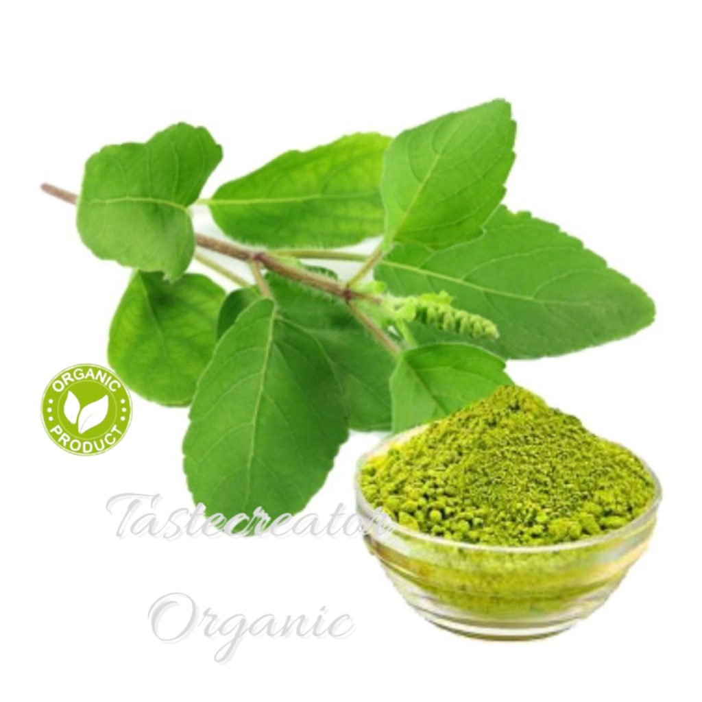 Tulsi leaves Powder 250g Holy Basil Leave Powder Serbuk Tulasi 杜尔西叶粉 ...
