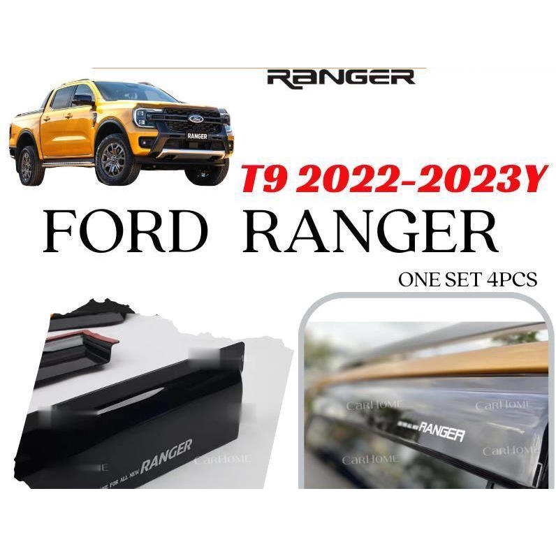 MJ Ready StockFORD RANGER T9 DOOR VISOR FOR FORD RANGER & RAPTOR 2022 ...