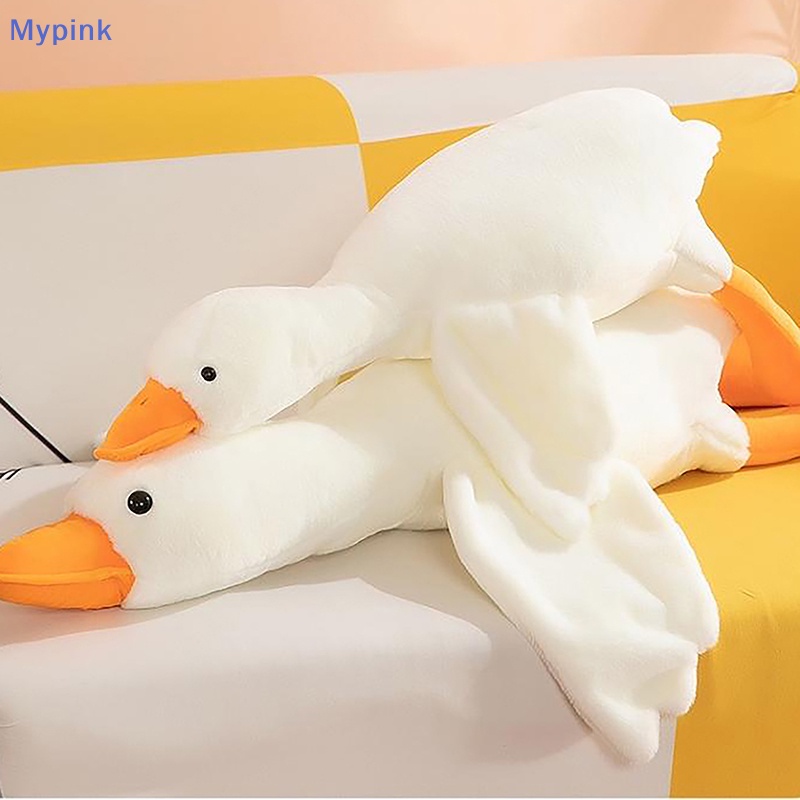 Mypink Cute Big White Goose Plush Toy Kawaii Huge Duck Sleep Pillow ...