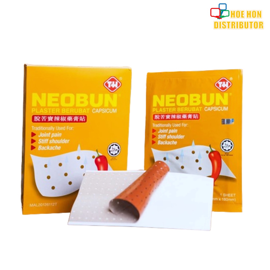 Neobun Capsicum Plaster Chilies 1pc Muscle Joint Shoulder Neck Sprain ...