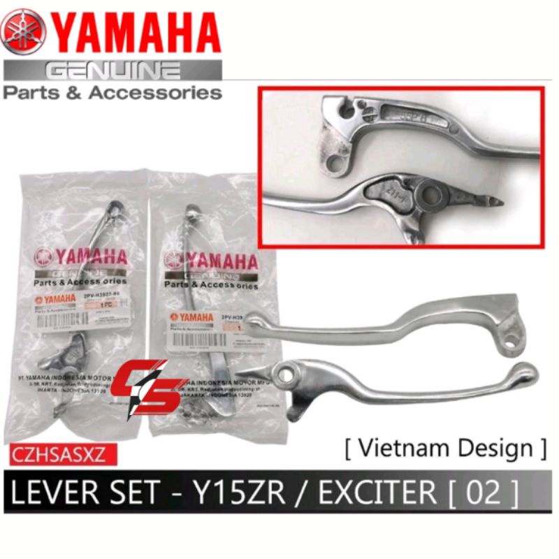 Yamaha Y15ZR Y16ZR LC135 ES 5s Brake Clutch Level Set Chrome high polish mx king y16 y15 level ...