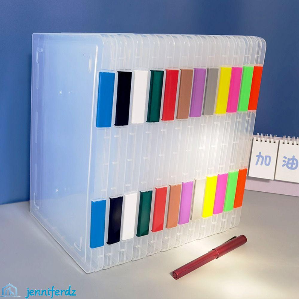 JENNIFERDZ A4 File Organizer Box, Multifunctional Transparent Desktop ...