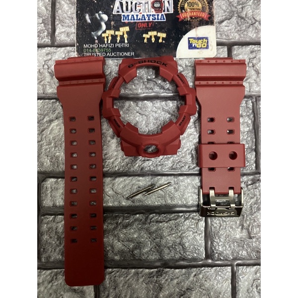 BNB CUSTOM GA700 MERAH HITAM + BUCKLE JAPAN + 2 PCS SPRING BAR FOR ...