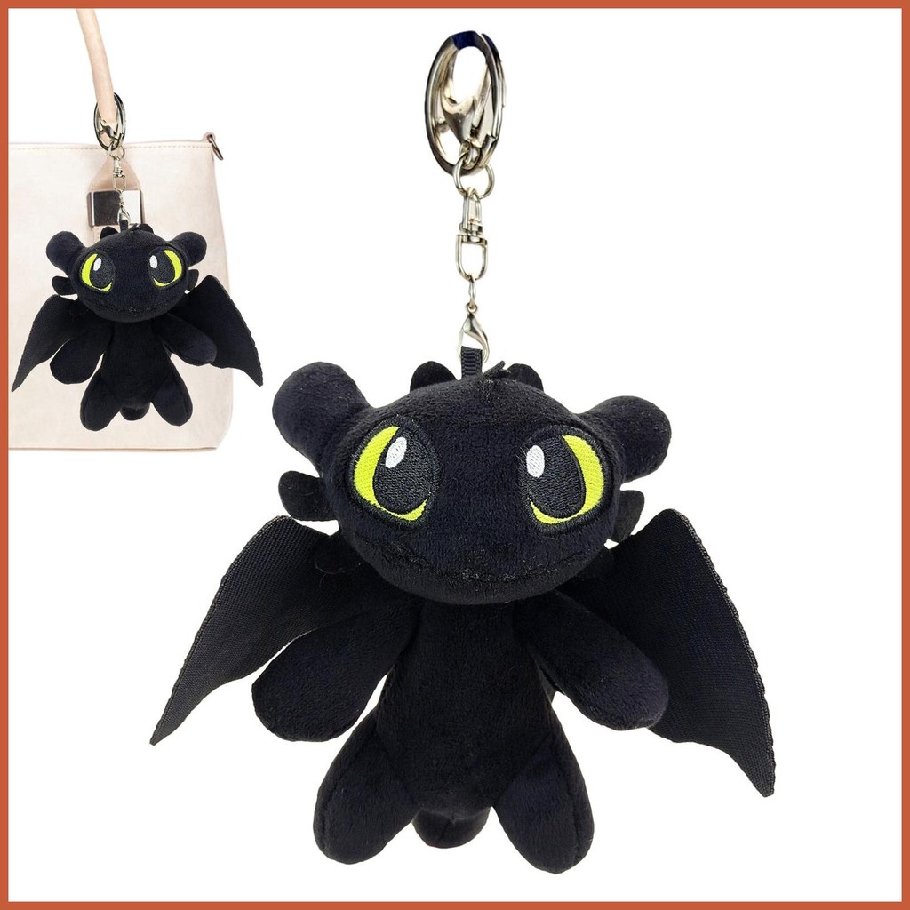 Toothless Plush Toy Keychain 15cm Cute Toothless Plush Pendant Bag ...