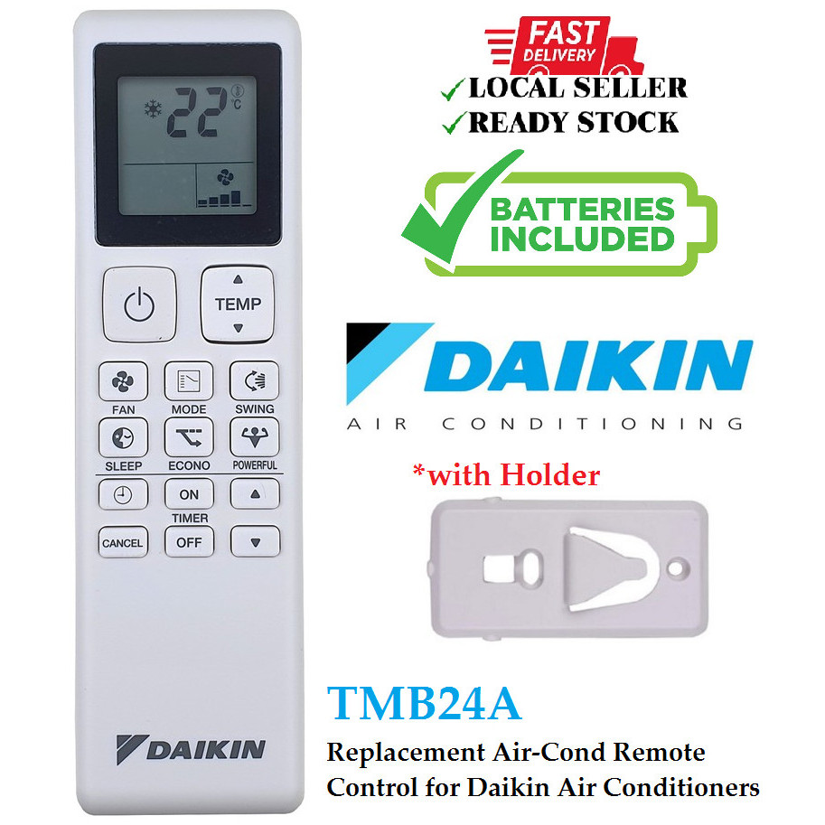 Replacement Air-Cond Remote Control with Holder for FTKF Series Daikin ...