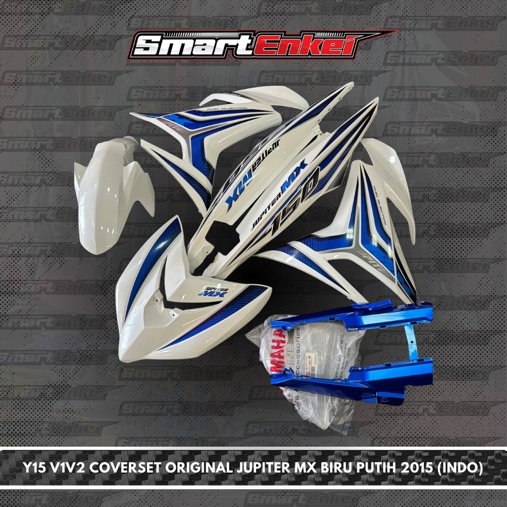 ORIGINAL - COVERSET Y15 JUPITER MX KING BIRU PUTIH 2018 ORI INDONESIA ...