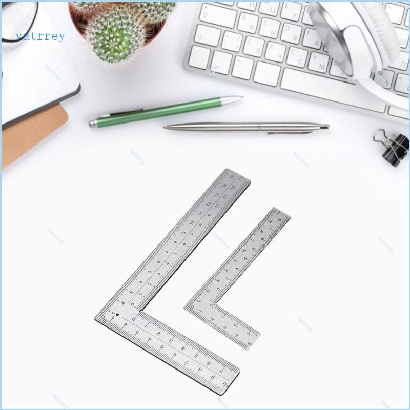 VA Stainless Steel L Shape Ruler Framing Ruler Double Sided Scale for ...