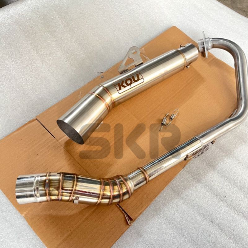 Conical open Spec kou mahachai exhaust pipe for tmx 125 155 tmx 150 ...