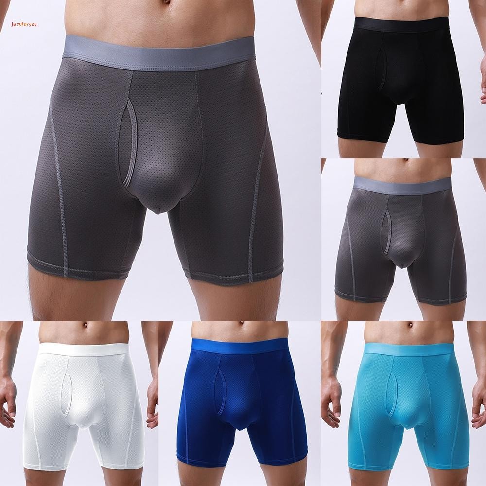 Male Men Underwear Length Underwear Long Boxer Men Long Legs Longer ...