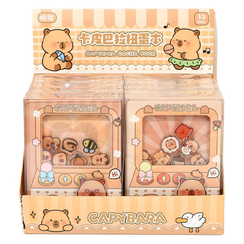Capybara Gacha Pocket Notebook Cute Shaky Toy Kids Stress Relief ...