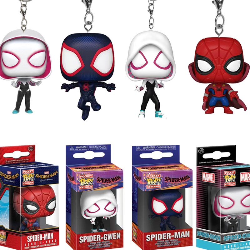 Keychain Funko Pop Spider Man Across The Spider-Verse Spider Gwen ...