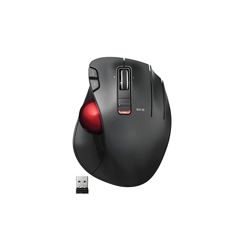 Elecom Mouse Wireless Trackball (Thumb) 6-Button Tilt Function (Left ...