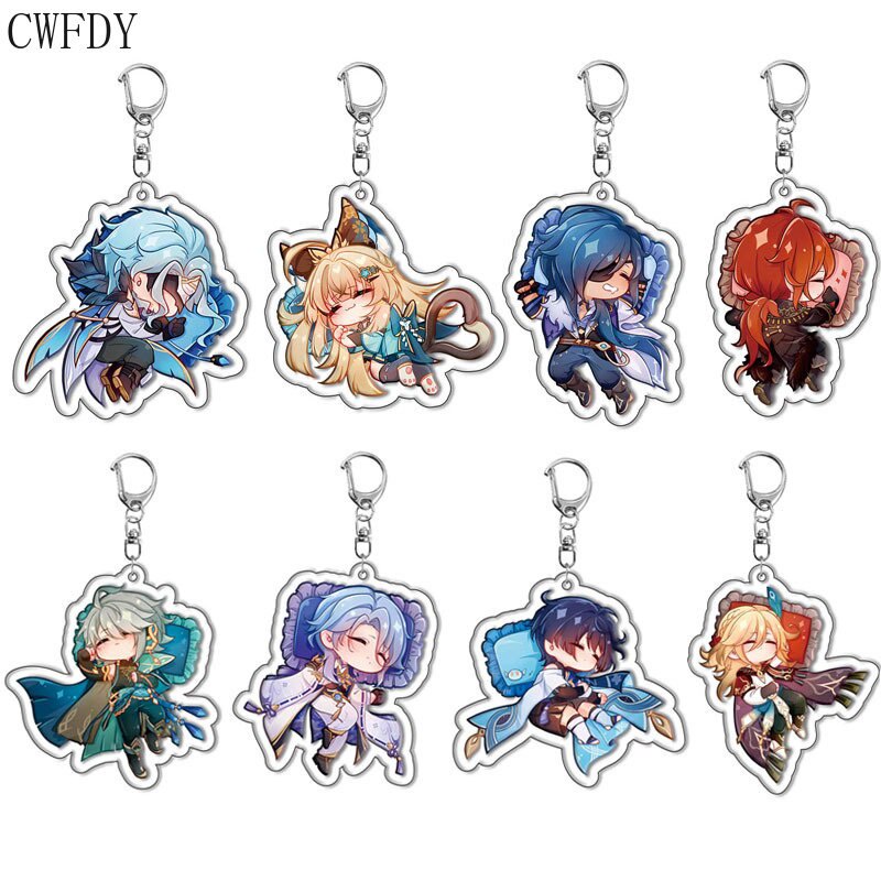Key Chain 2023 Game Genshin Impact Kaveh Kirara Wanderer Doctor Fatui ...