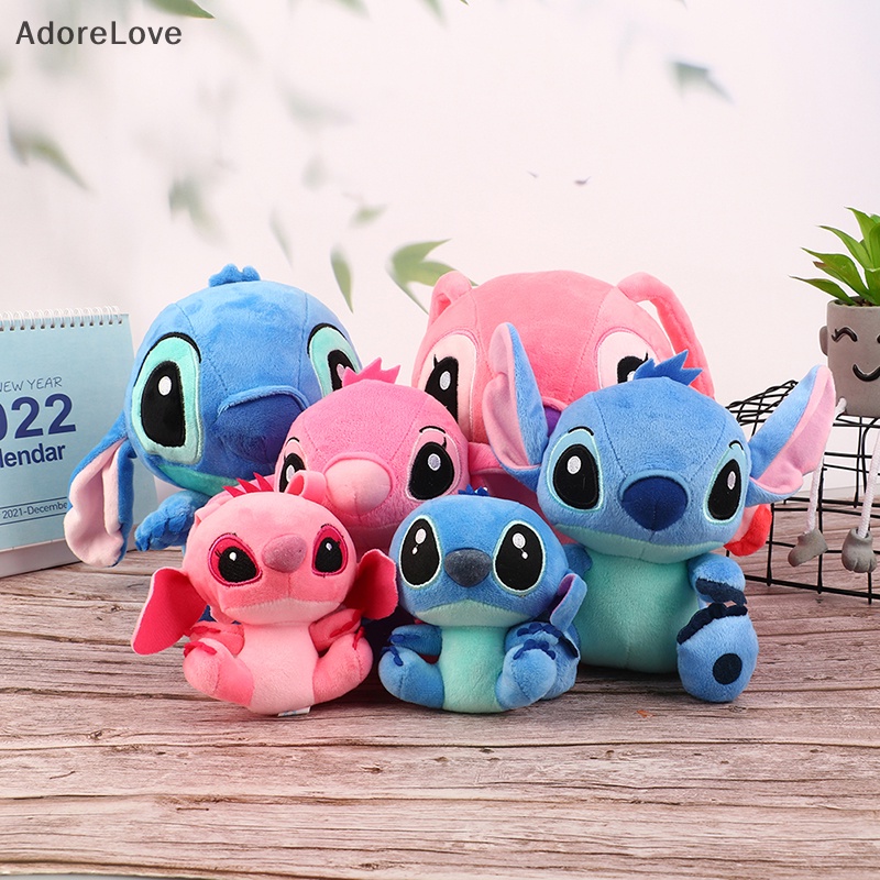 ADL Disney Cartoon Blue Pink Stitch Dolls Anime Toys Lilo and Stitch ...