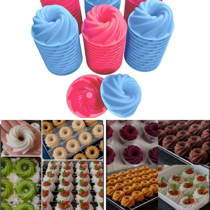 Acuan Kaswi Viral Plastic Acuan Pudding Twister Cake Mould Acuan Kuih ...
