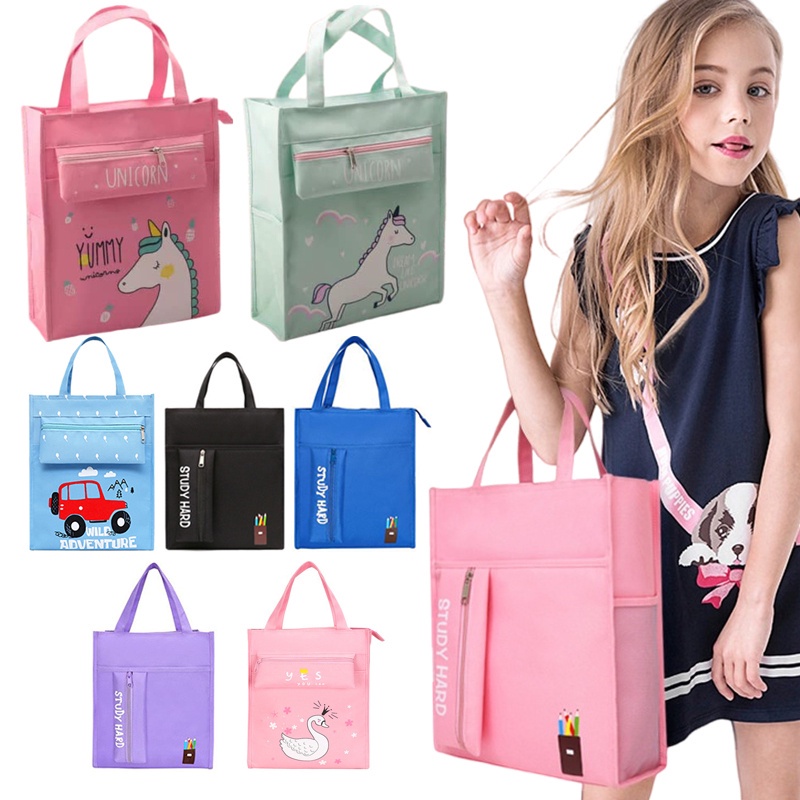 Unicorn Tuition Bag For Kids Tote Bag Shoulder Beg Tuisyen Tuition Bags ...