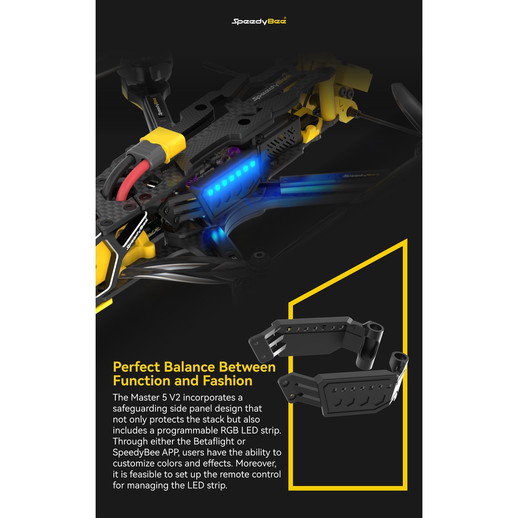 SpeedyBee Master 5 V2 Frame Kit 5Inch Master5 O3 HDVTX AnalogVTX ...