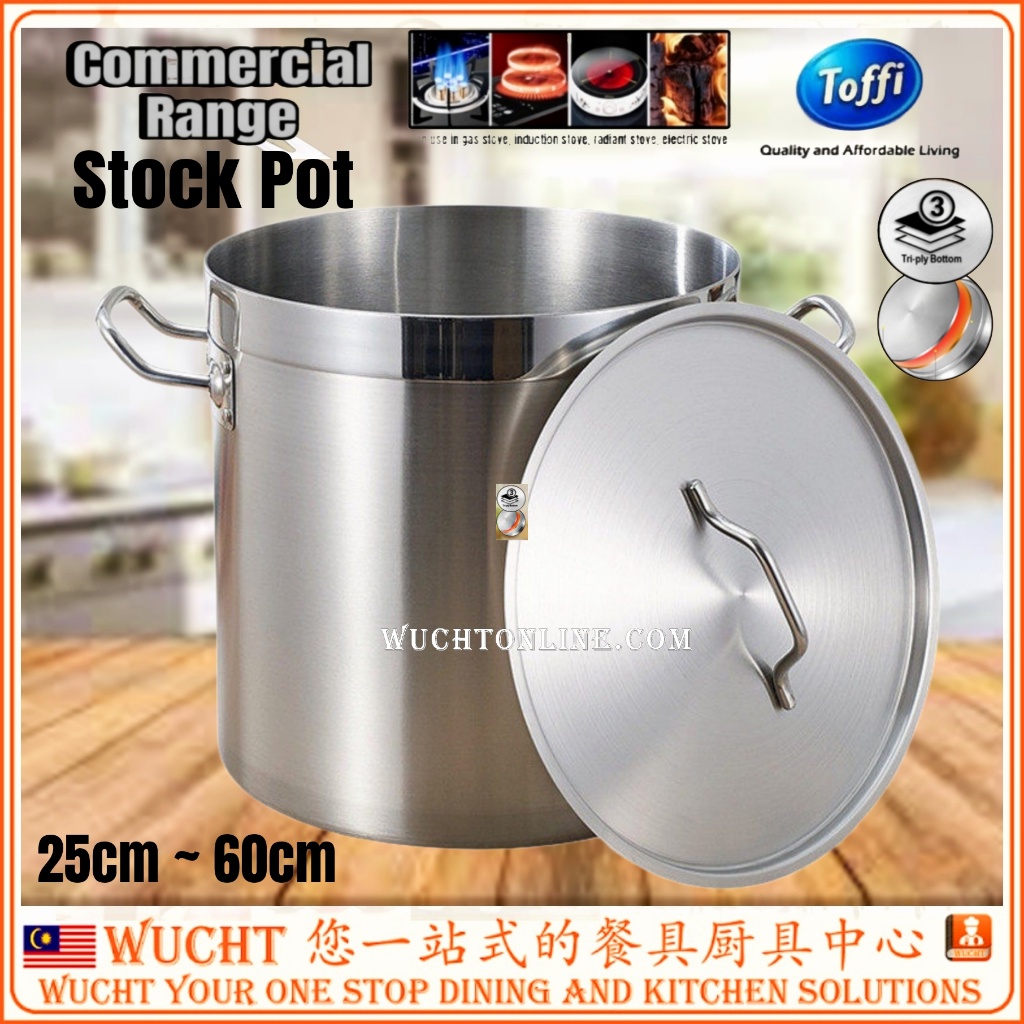 【WUCHT】60cm TOFFI Commercial IH Stainless Steel Stock Pot Lid 60cm 厚白钢锅 ...