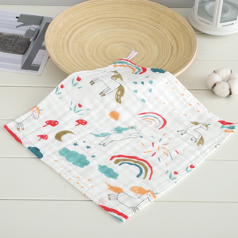 👶🏻💯% Cotton🍼 Baby Handkerchief 6 layers Baby Cotton Soft Six Layers ...