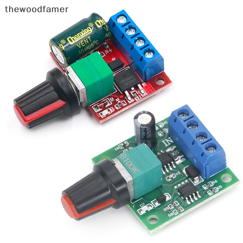 thewoodfamer 2A 90W PWM 12V DC Motor Speed Controller Module DC-DC 1.8V-12V Adjustable Speed ...