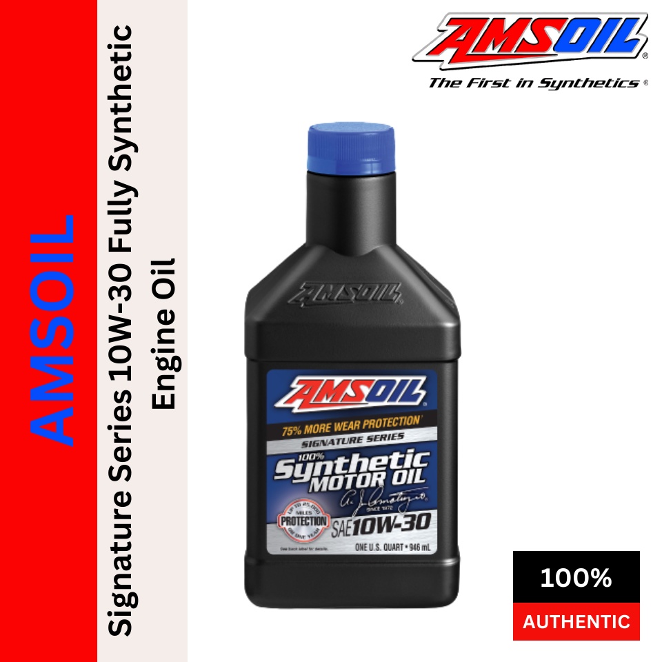 AS-2-ATM-QT (𝐌𝐀𝐃𝐄 𝐈𝐍 𝐔𝐒𝐀) Amsoil 100% Synthetic Signature Series 10W-30 ...