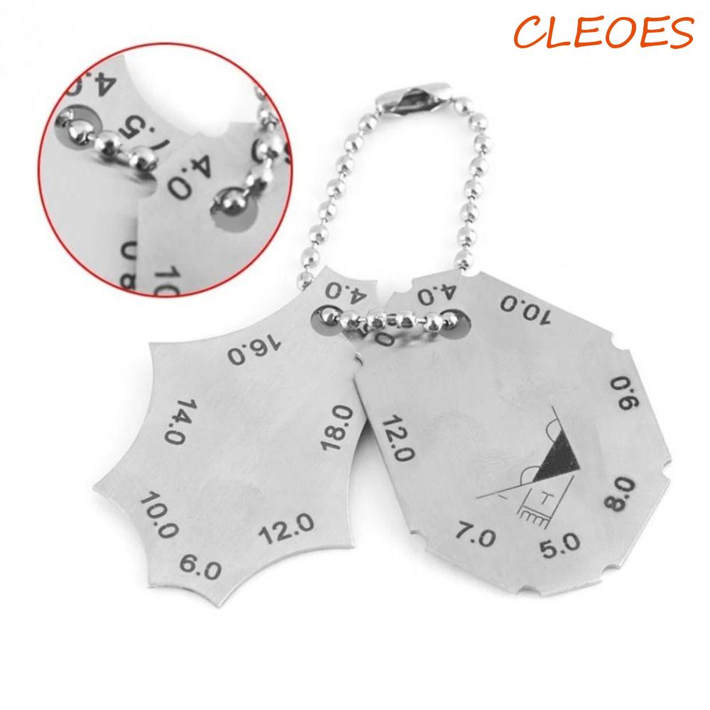 CLEOES Weld Gauge, Leg Length Fillet Weld Welding Gauge, Two-piece ...