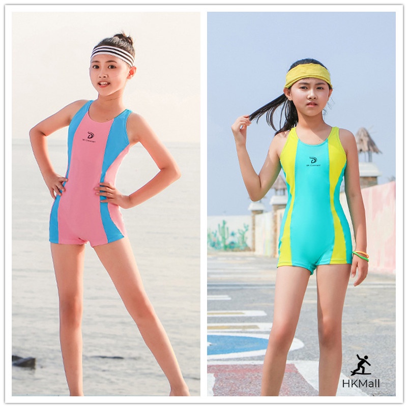 Children Swimwear Girls Kids Professional Training Competition Swimsuit ...