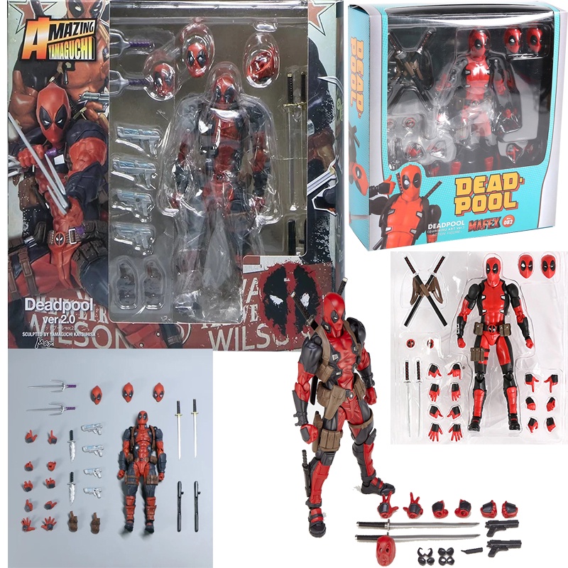 Revoltech Mafex Deadpool 025EX Neca Dead Pool Figma Articulado Action ...