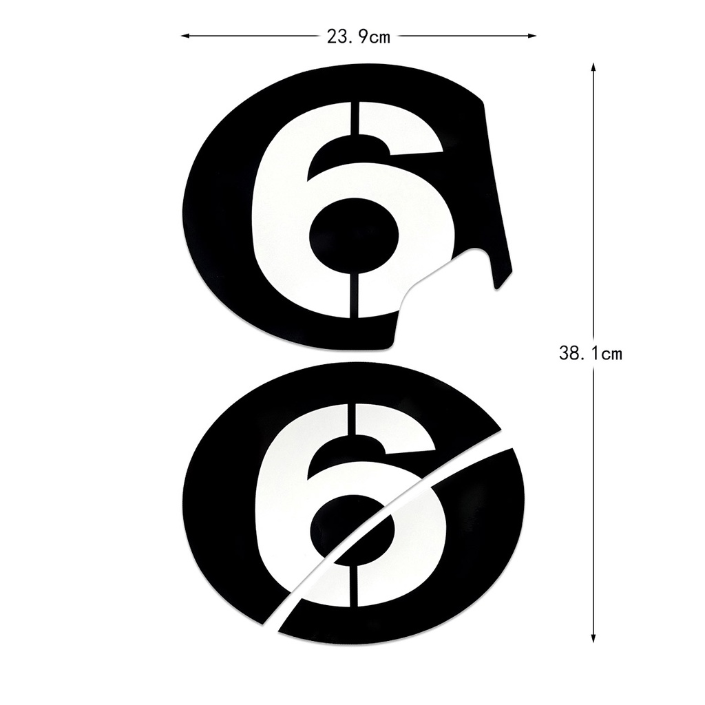 3M Motorcycle Stickers NO.6 Decals for Vespa Sei 6 Giorni GT GTS GTL ...