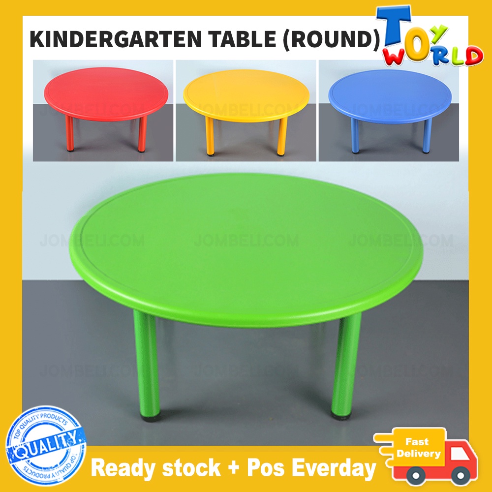High Quality 110x110cm Kindergarten round sturdy table preschool pre ...