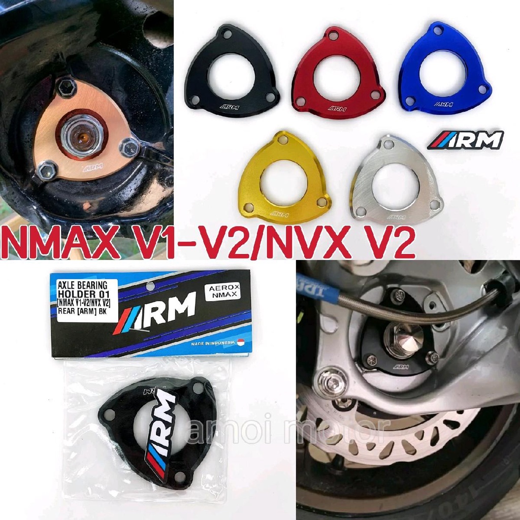 AXLE BEARING HOLDER NMAX V1-V2 NVX V2 REAR ARM FULL CNC AEROX | Shopee ...