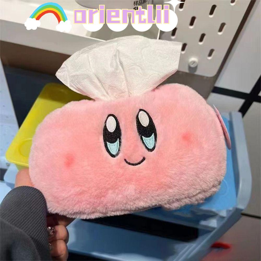 ORIENTLIIY Kirby Plush Tissue Boxes, Plush Pink Car Tissue Storage Box ...