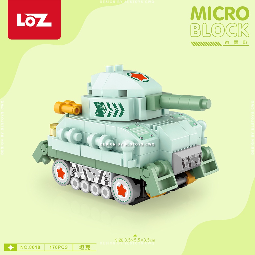 LOZ IDEAS Mini Block Cute Vehicle Car Motorcycle Truck Tank Helicopter ...
