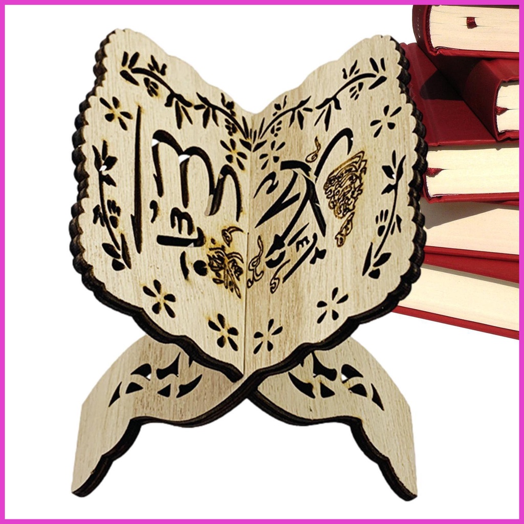 Bible Quran Holy Reading Display Book Stand Holder Wooden Religious ...