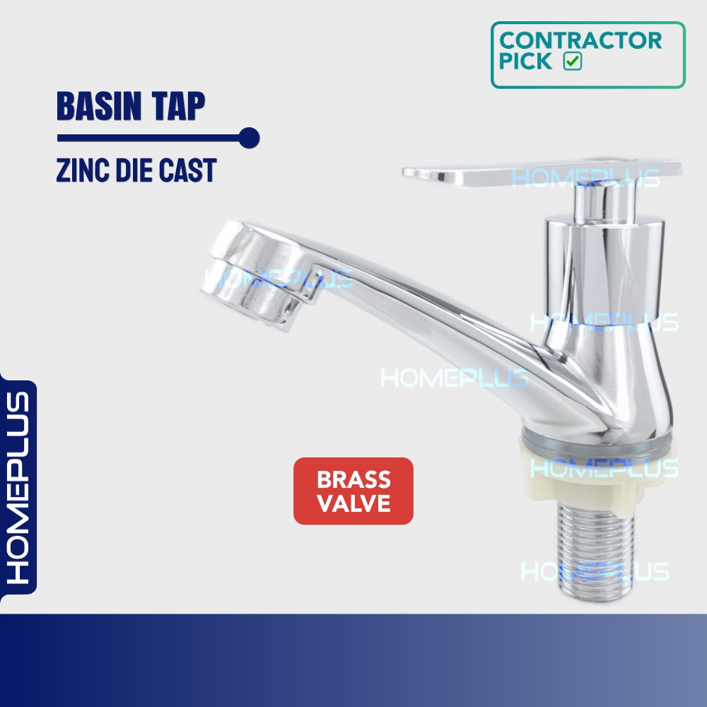 Homeplus Basin Tap Zinc Die Cast Faucet Pipe Connector Head Sink Paip ...