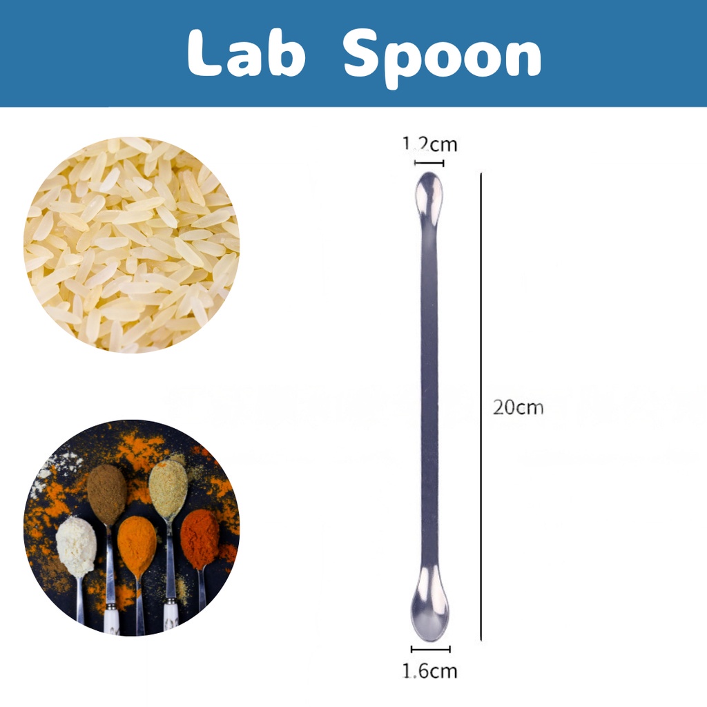 Stainless Steel Lab Spoon 20cm | Shopee Malaysia