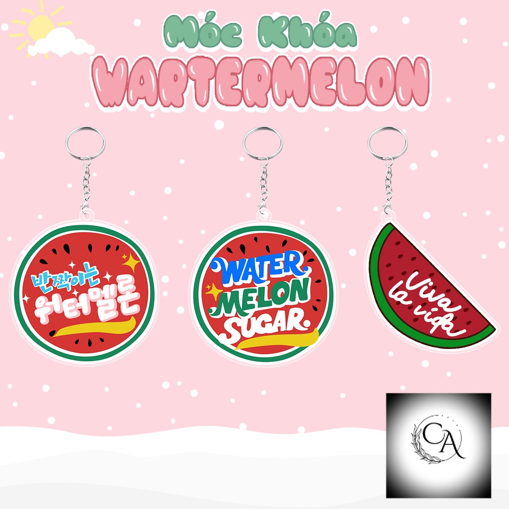 K-Drama Twinkling Watermelon Sparkling Watermelon keychain viva la vida ...