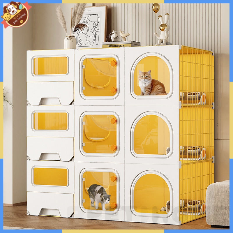 Cat Villa Breeding Cat Cage Special Offer Three-Layer with Toilet ...